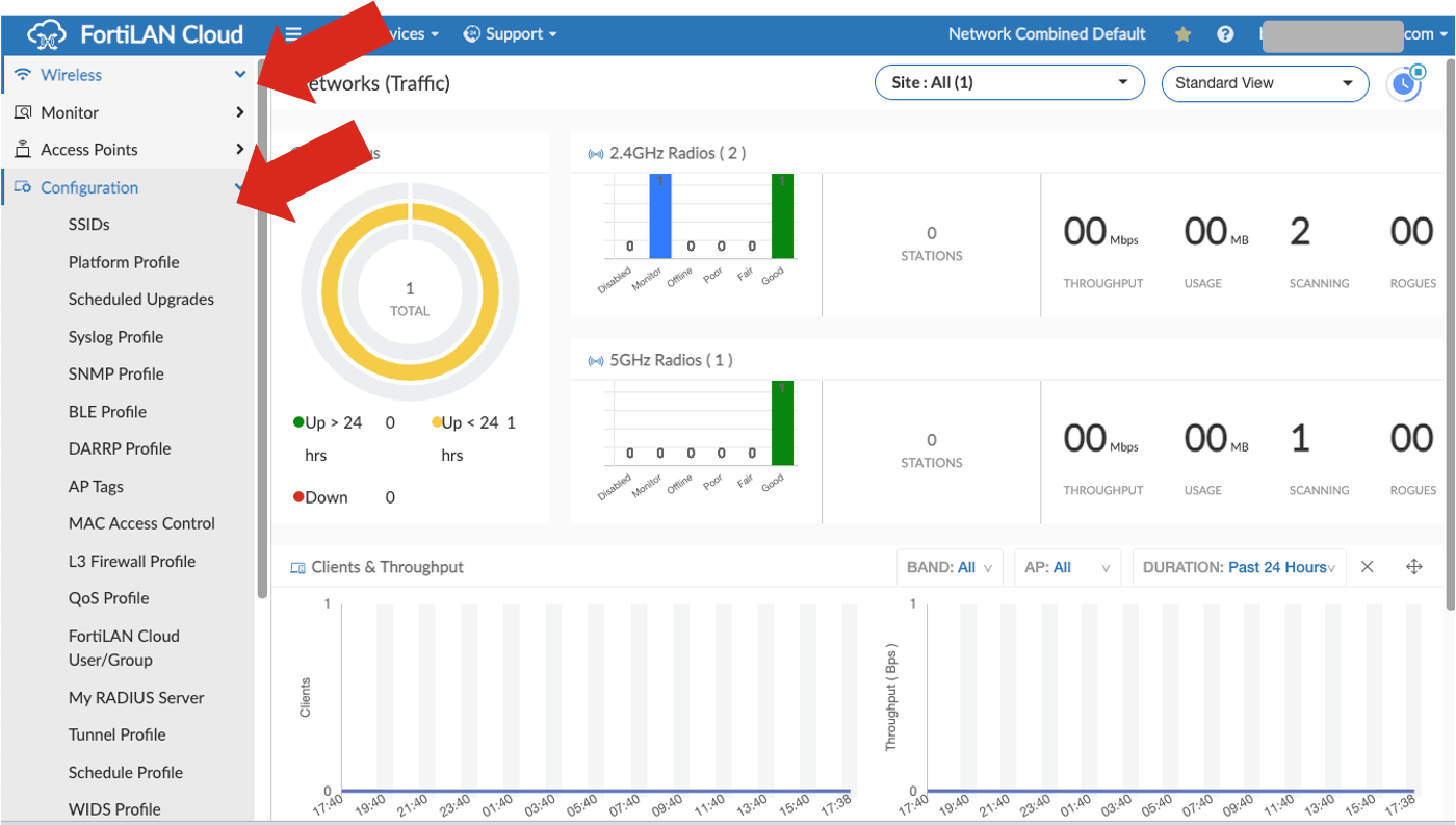 Configuring Networks in FortiLAN Cloud | FortiLAN Cloud 23.2.0